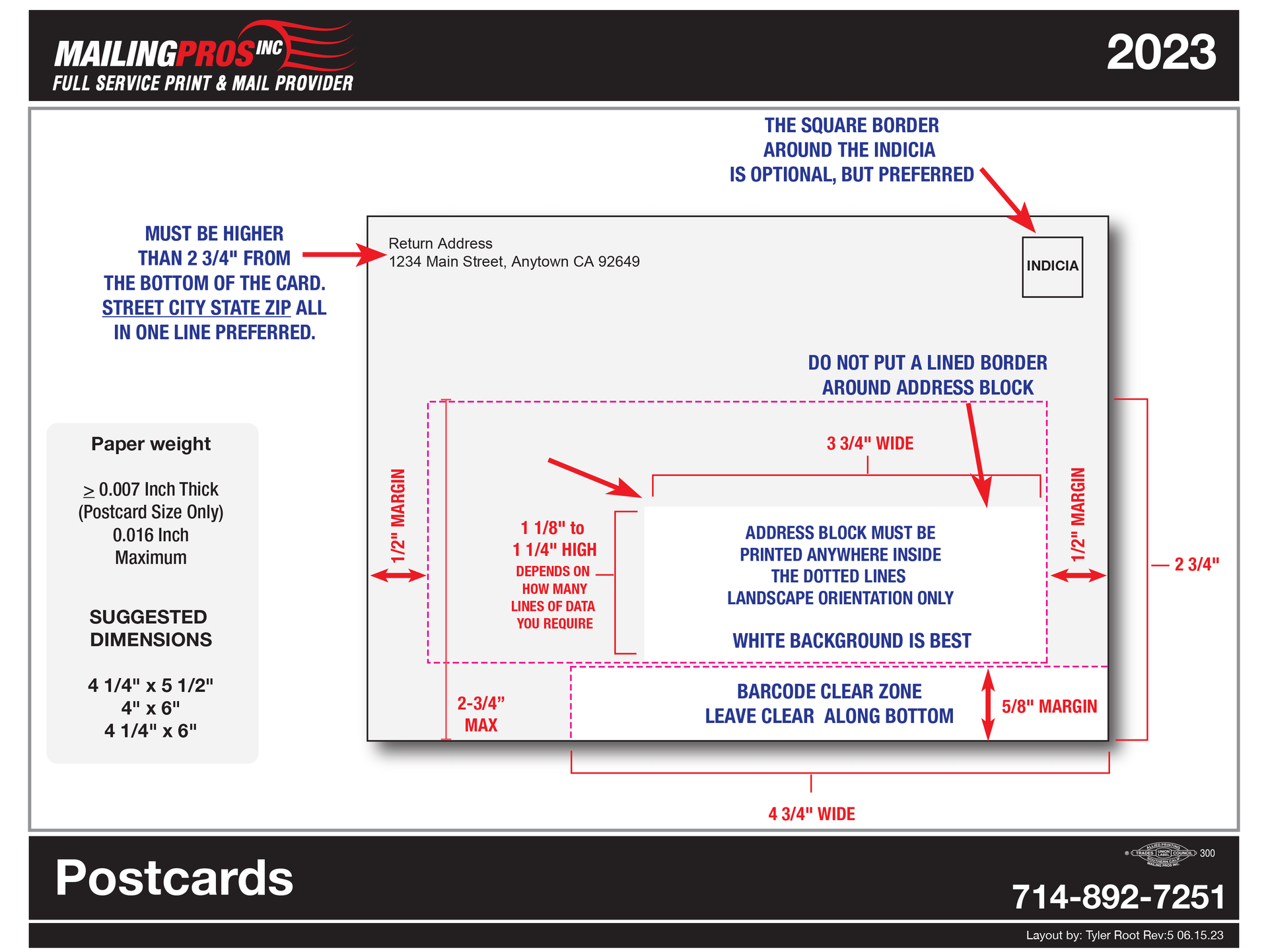 Templates | Mailing Pros Inc