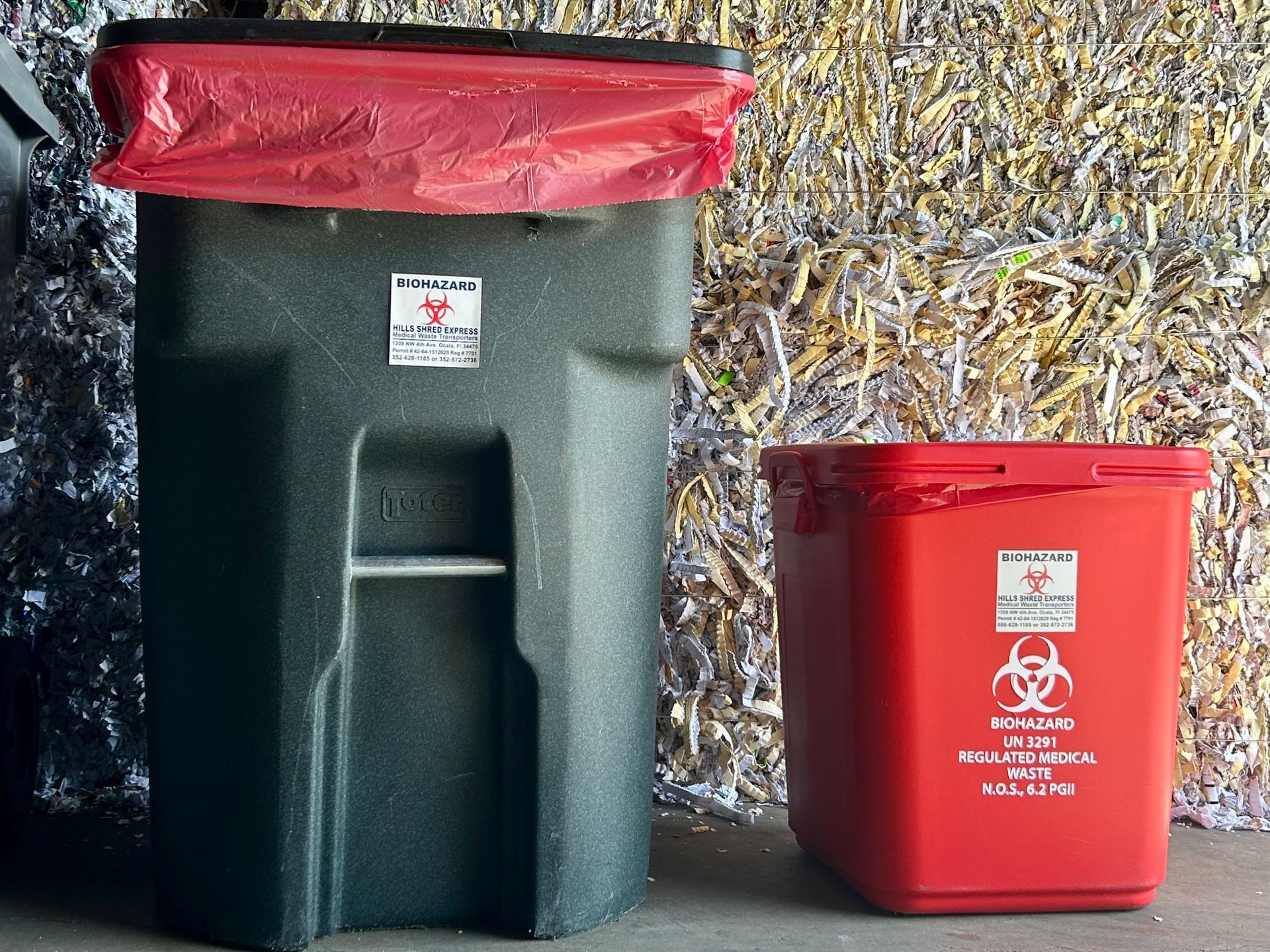 Shredding Containers | Hill's Shred Express | Ocala, FL