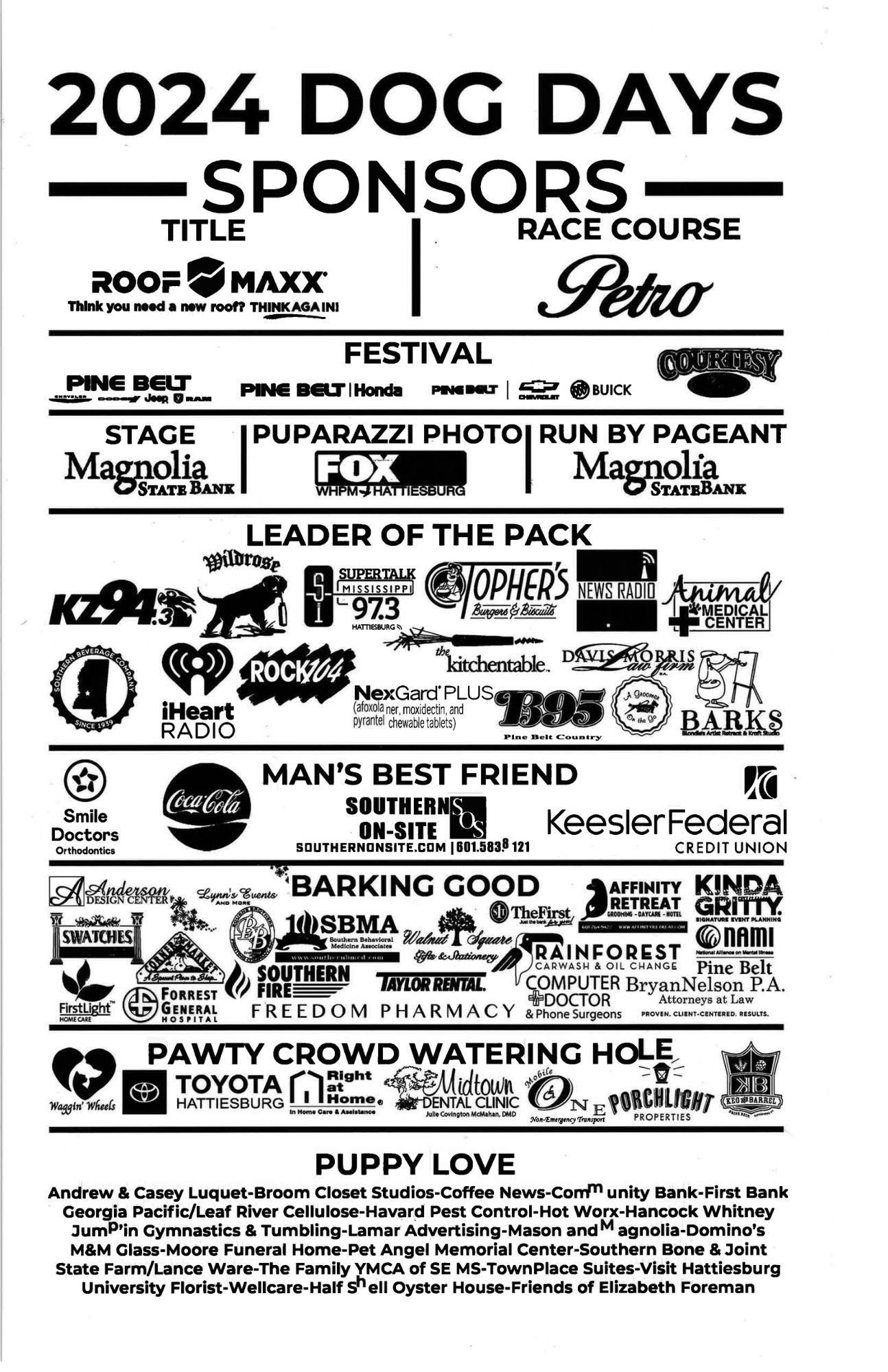 Dog Day Event | Dog Days Run Walk | Hattiesburg, MS