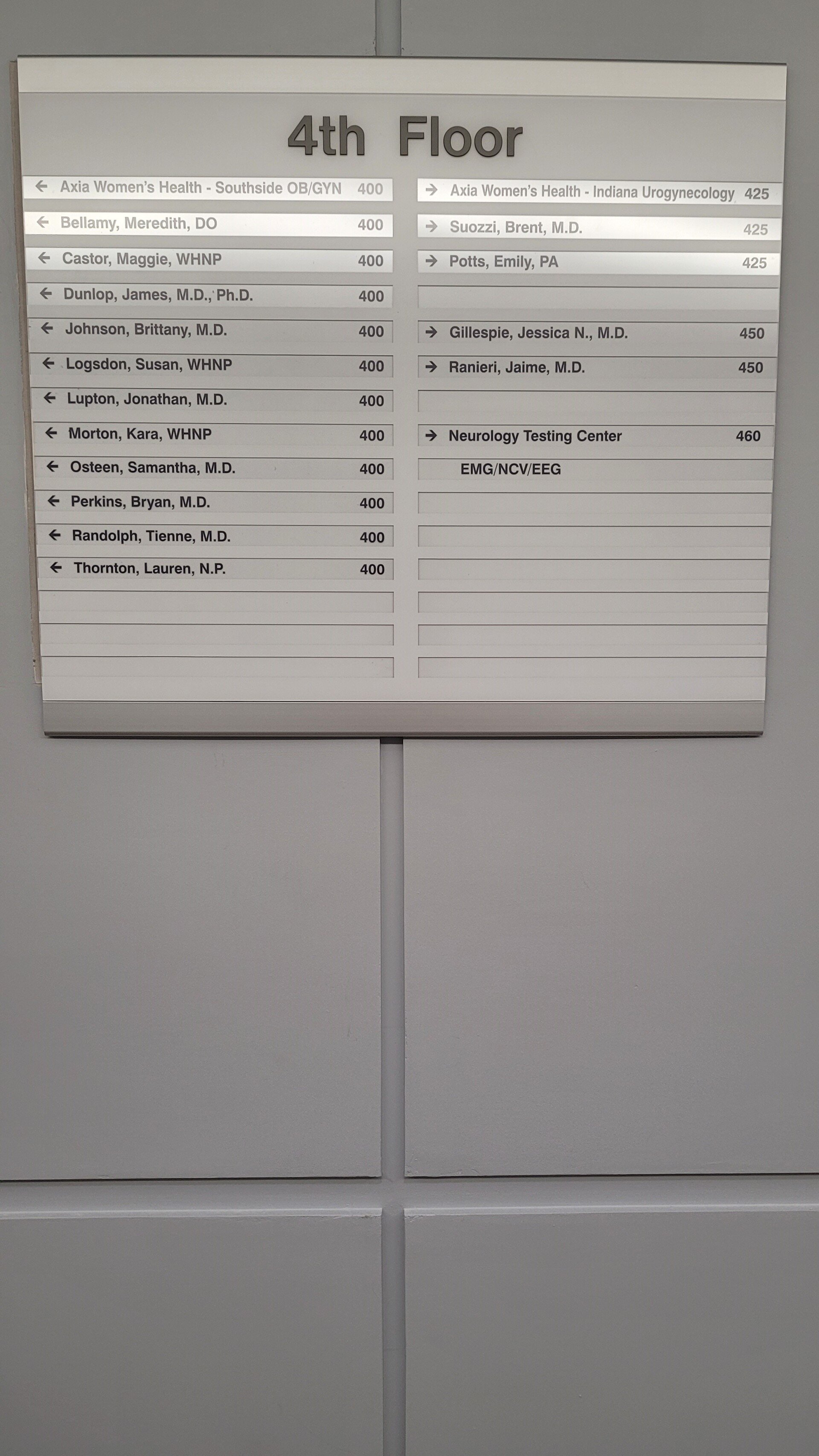 Essential Architectural Signs Directional Gallery Indianapolis
