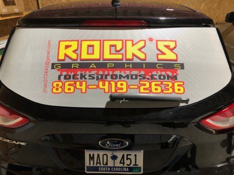 Perforated Vinyl Window Graphics | Easley, SC