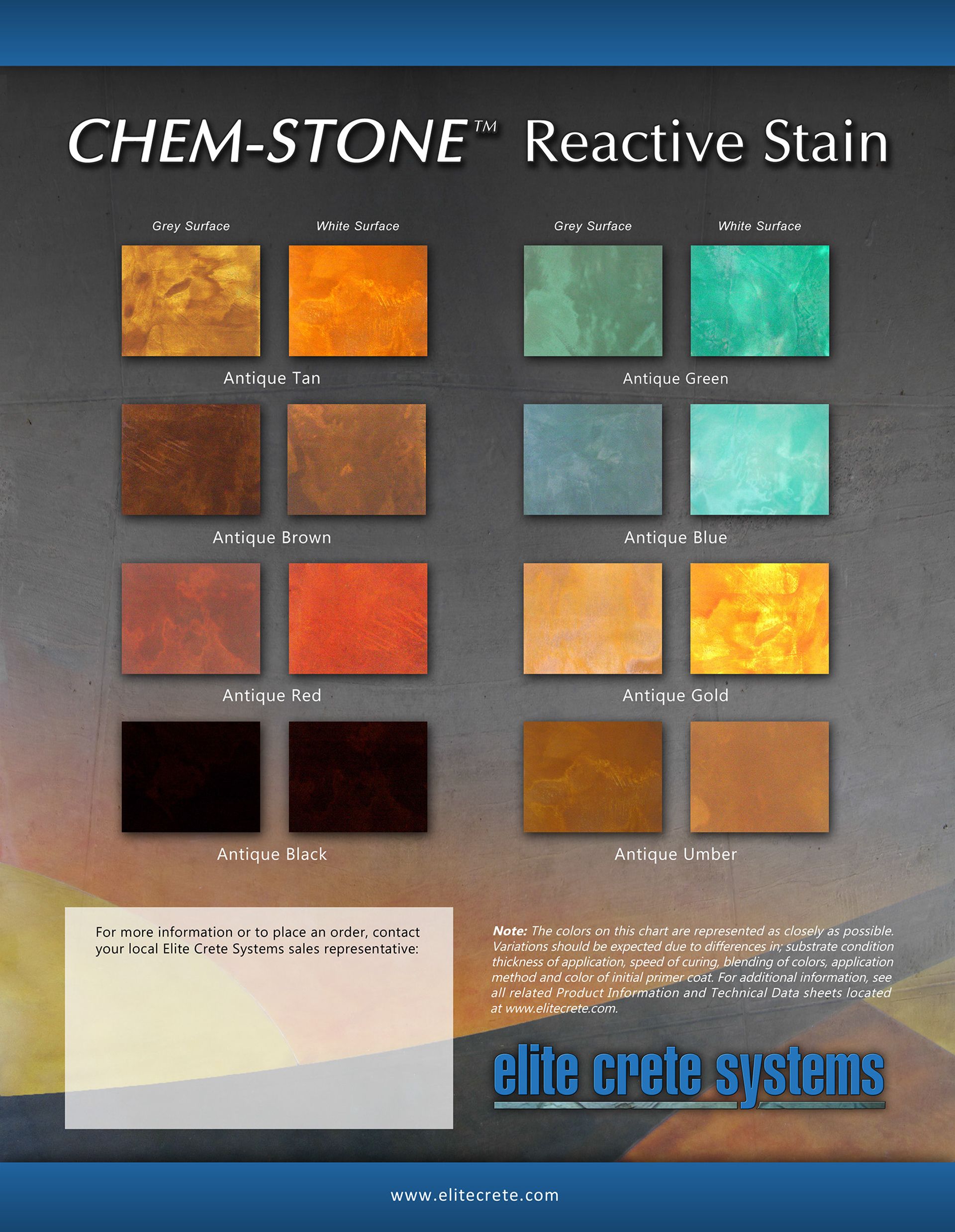 Color Charts | Elite Crete Systems FL